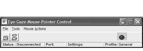 Screenshot Of Eye Gaze Mouse Pointer Control Application Download