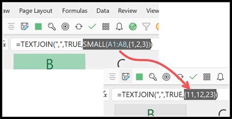 Find The Lowest Value From A List Of Numbers N In Excel Formula