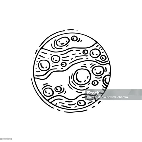 행성 라인 아트 천체 은하계의 우주 문제 우주의 별 천문학 손으로 그린 벡터 낙서 그림 간단한 윤곽선 요소 검은색에 대한 스톡 벡터 아트 및 기타 이미지 Istock