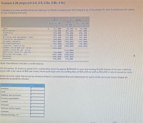 Solved Problem 2 25 Algo Lo 2 4 2 5 2 6a 2 6b 2 6c