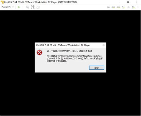 【运维笔记】vmware 另一个程序已锁定文件的一部分，进程无法访问