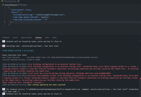 Microsoft Azure Webjobs Script Error Building Configuration In An External Startup Class