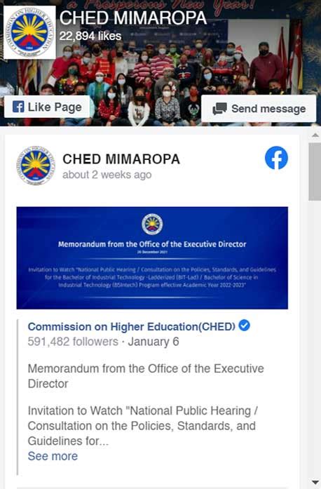 Ched Mimaropa Forms Ched Mimaropa Region