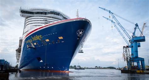 Carnival Jubilee Floats Out and Reveals Texas Star on Bow - Cruise Industry News | Cruise News