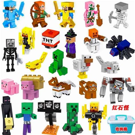 Compatible With Lego Minecraft Minifigure Weapons Steve Lego Assembled