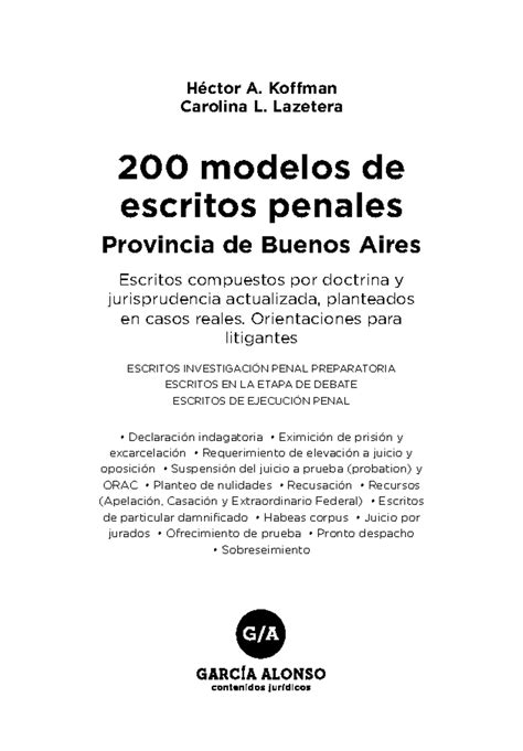 510852741 Modelos De Escritos Penales Provincia De Buenos Aires