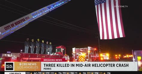 Helicopters Battling Wildfires In Riverside County Collide In Midair 3