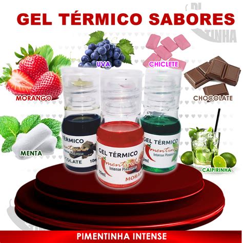 Gel Térmico Beijável Comestível Lubrificante Intimo Sexo Oral 10ml