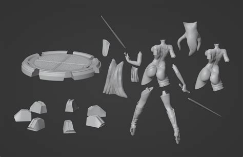 Ahsoka Tano Sith Star Wars Sexy Pin Up Action Figur 3d Druck