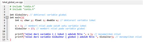 Dev C Global Variable And Local Variablevariable Global Dan Variable