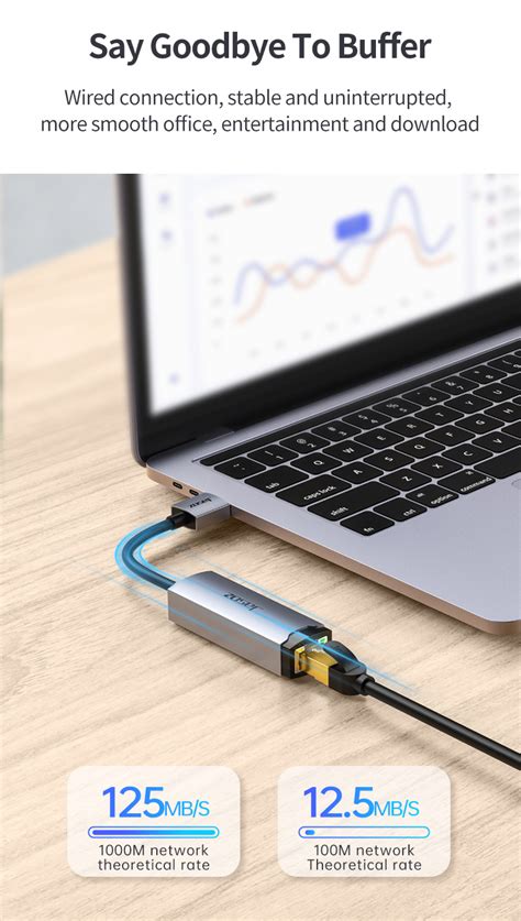 Jasoz USB 3 0 To RJ45 Gigabit Network Hub Converter For Laptop