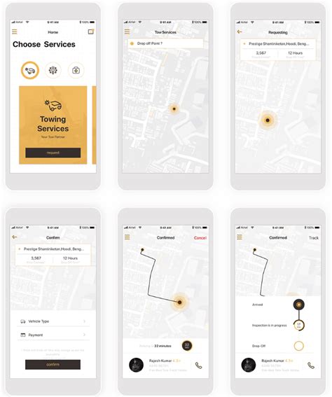 Mobile Apps Wireframe Examples