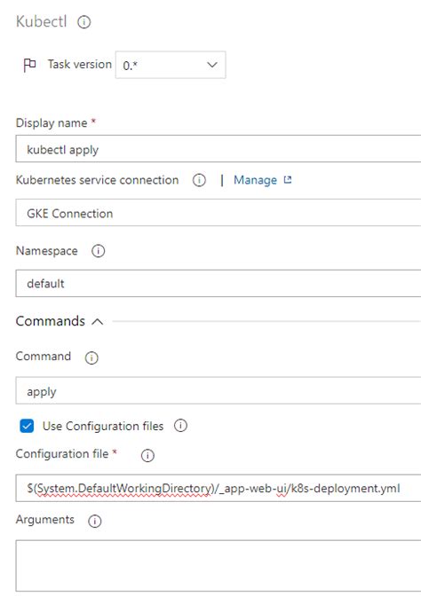 azure devops how to do deployment to gke kubernetes on self hosted