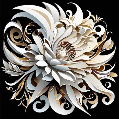Premium Vector Petal Patterns Vector Beauty