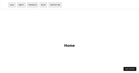 React Navbar Codesandbox