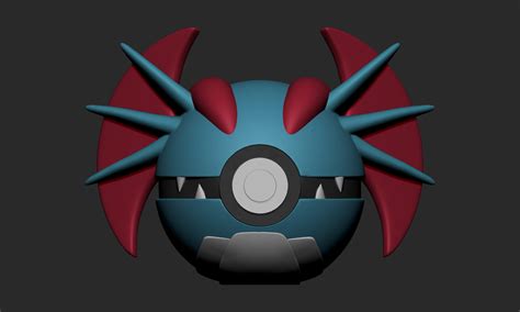 Stl File Pokemon Salamence Pokeball 🐉 ・3d Printer Design To Download・cults