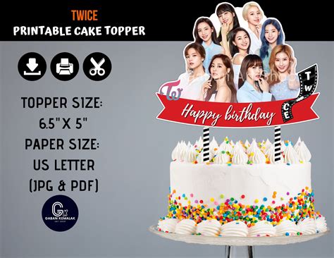 Printable Twice Centerpiece Twice Cake Topper Twice Party Etsy España