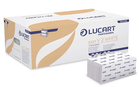 Кърпи за ръце Lucart Easy V2 сгънати Индустриална хартия и нетъкан