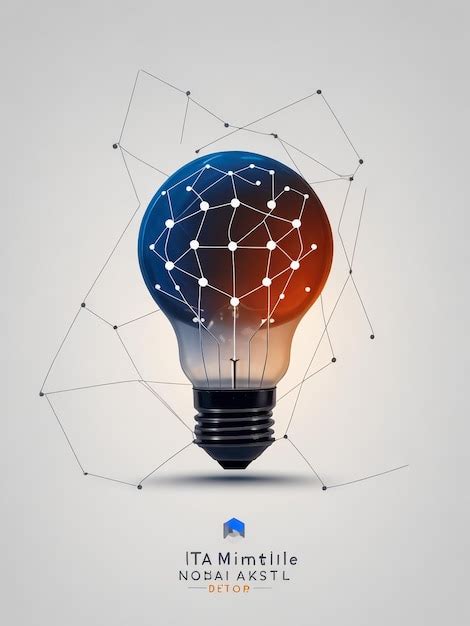 Premium Ai Image A Minimalist Logo Bulb Data Science And Deep