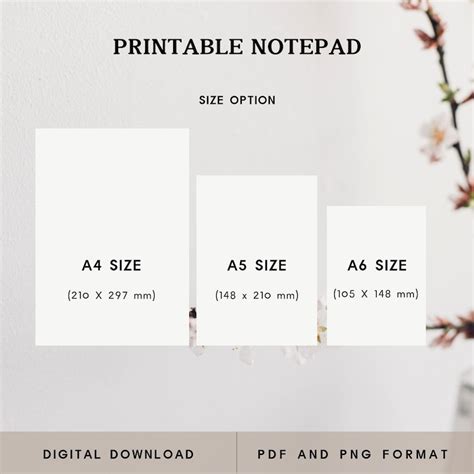 Printable Notepad Kawaii Beret Girl Notepad Printable Stationary Babe Notes A4 A5 A6