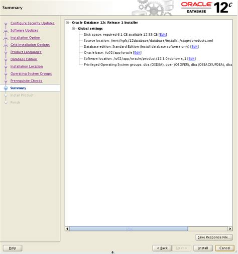 Oracle Dba Tutorials Installing Oracle 12c Database Software