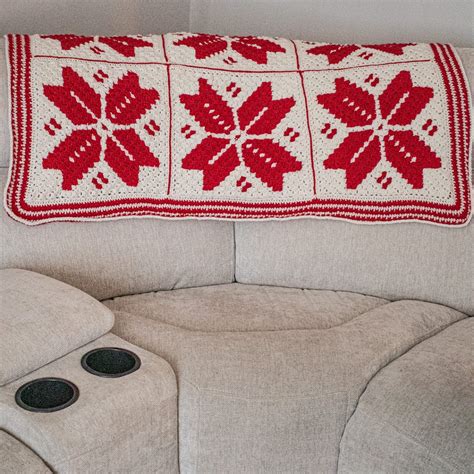 Do You Love Nordic Themed Patterns Try This Nordic Snowflake Blanket