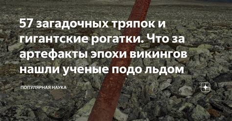 57 загадочных тряпок и гигантские рогатки Что за артефакты эпохи викингов нашли ученые подо