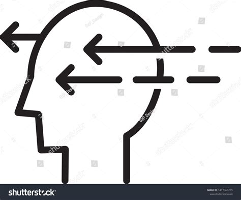 Proactive Icon Vector Line Illustration Stock Vector Royalty Free