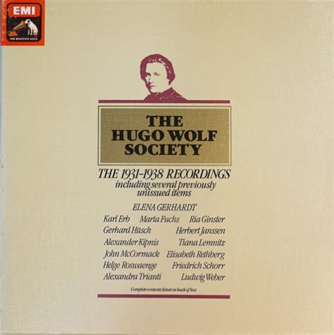 エレナ・ゲルハルト他フーゴ・ヴォルフの世界（7lp） ｜🔴レコードクラシック 声楽曲：歌劇・宗教音楽ほか｜cricket Record