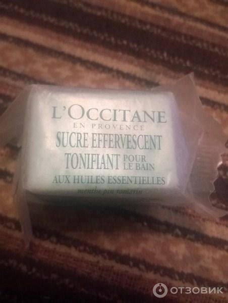 Отзыв о Шипучие кубики для ванн Loccitane | Шипучий кубик "Локситан ...