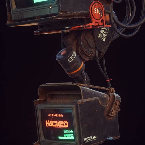 3d Model Cyberpunk Hacker Terminal V1 Vr Ar Low Poly Cgtrader