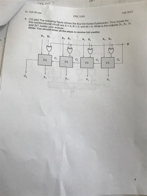 Solved Fall 2017 Dr Suk Jin Lee Cpsc 2105 3 10 Pts The