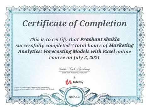 Prashant Shukla On Linkedin Udemycourses Certification 2021year