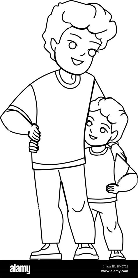 Brother Family Vector Stock Vector Image Art Alamy