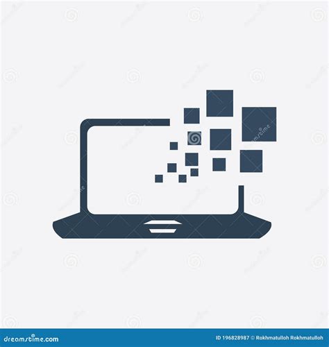 Illustration Of Laptop Vector Design Technology Icon Stock Vector Illustration Of Business