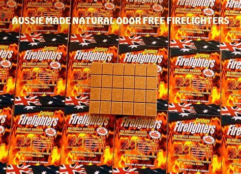 SUREBURN Natural Fire Starters 24 Large Block Pack Starts In A Jiffy