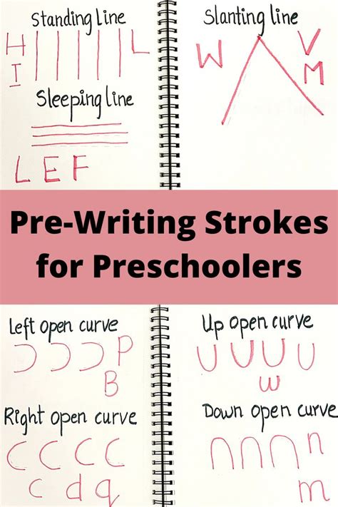 Pre Writing Strokes Worksheets Printable Pdf Template