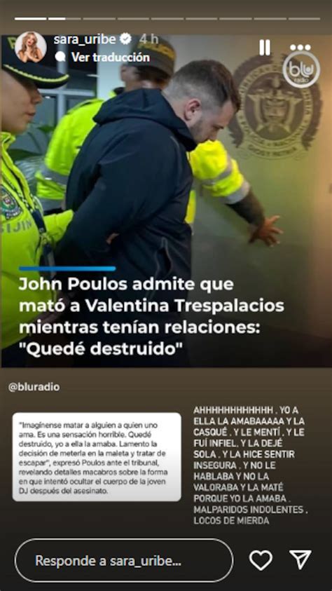 Sara Uribe Explota Furiosa Contra Jhon Poulos Por Feminicidio De