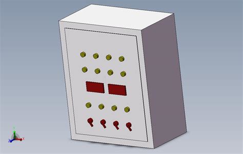 电控箱 SOLIDWORKS 2012 模型图纸免费下载 懒石网