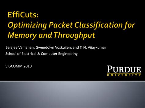 Ppt Efficuts Optimizing Packet Classification For Memory And