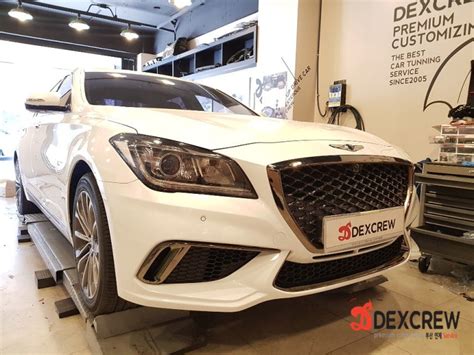 G80 스포츠 개조 제네시스 Dh를 G80 스포츠 바디킷 튜닝 제네시스 G80 스포츠 범퍼 장착 제네시스 구형을 신형으로