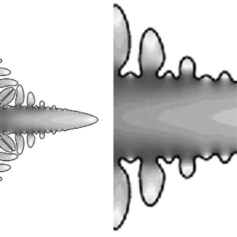 Left Panel Phase Field Simulation Solved Over The Full 2 D