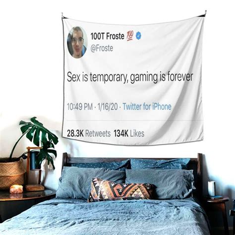 The Funny Gamers Gaming Tapestry Sex Is Temporary Gaming Is Forever