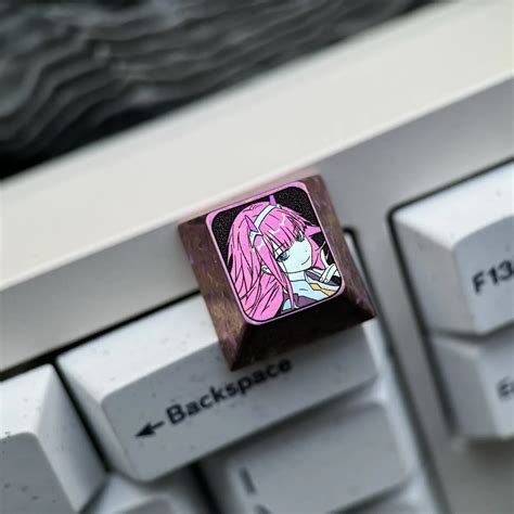 Stylish Zero Two Keycaps Unique Gaming Setup Kawaiikeycaps