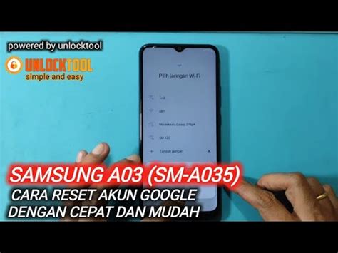 Samsung A03 SM A035 Reset Akun Google FRP YouTube