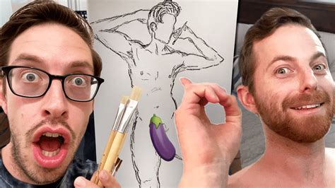 The Try Guys Draw Nude Self Portraits YouTube