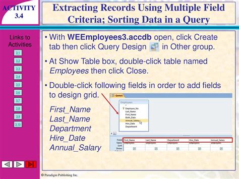 Creating Queries Forms And Reports Section 3 Ppt Download