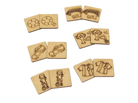 Jogo Da Memoria Futebol Mdf Cru Educativos Infantil Elo7