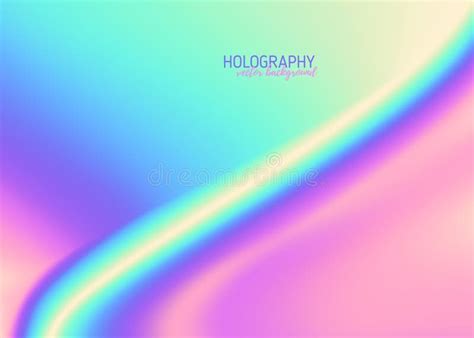 Vibrant Gradient Holographic Background Fluid Gradient Background Vector Stock Vector
