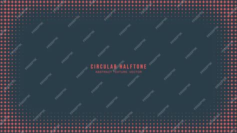 Premium Vector Circular Halftone Pattern Vignette Rounded Frame